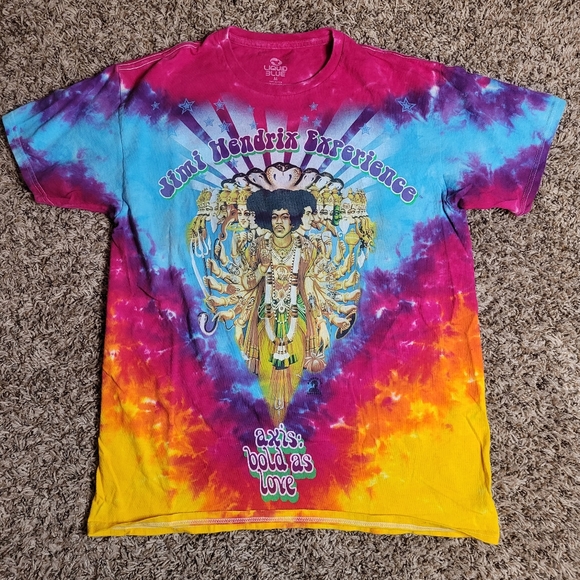 Liquid Blue | Shirts | Jimi Hendrix Liquid Blue Medium Tie Dye | Poshmark
